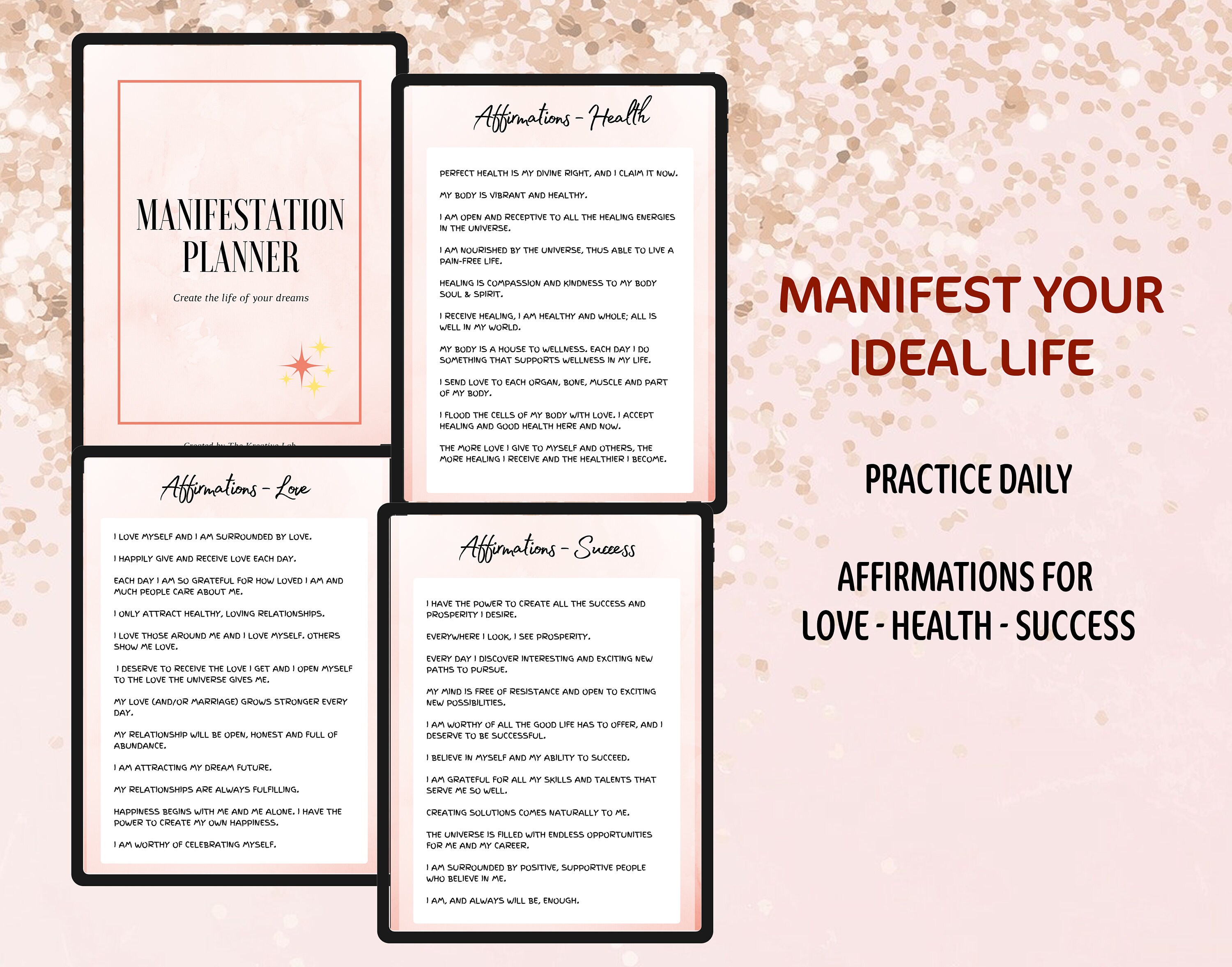 Printable Manifestation Planner, Manifestation Techniques, Digital ...