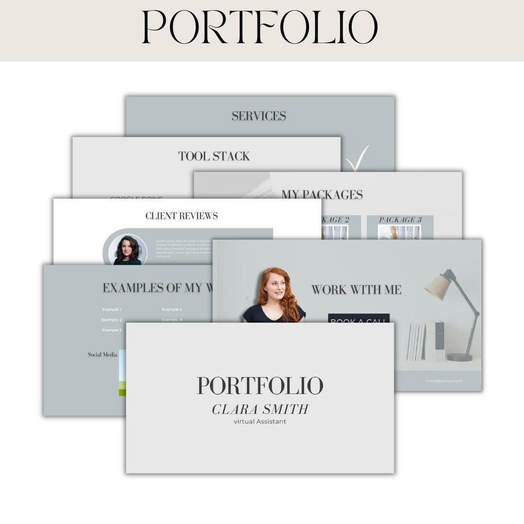 CLARA - Virtual Assistant / Social Media Manager Portfolio Template ...