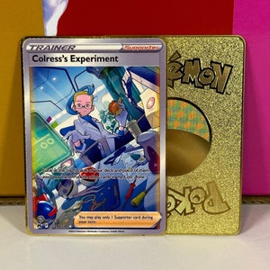 Colress's Experiment Galarian Gallery Gold Metal Pokemon Card - Etsy
