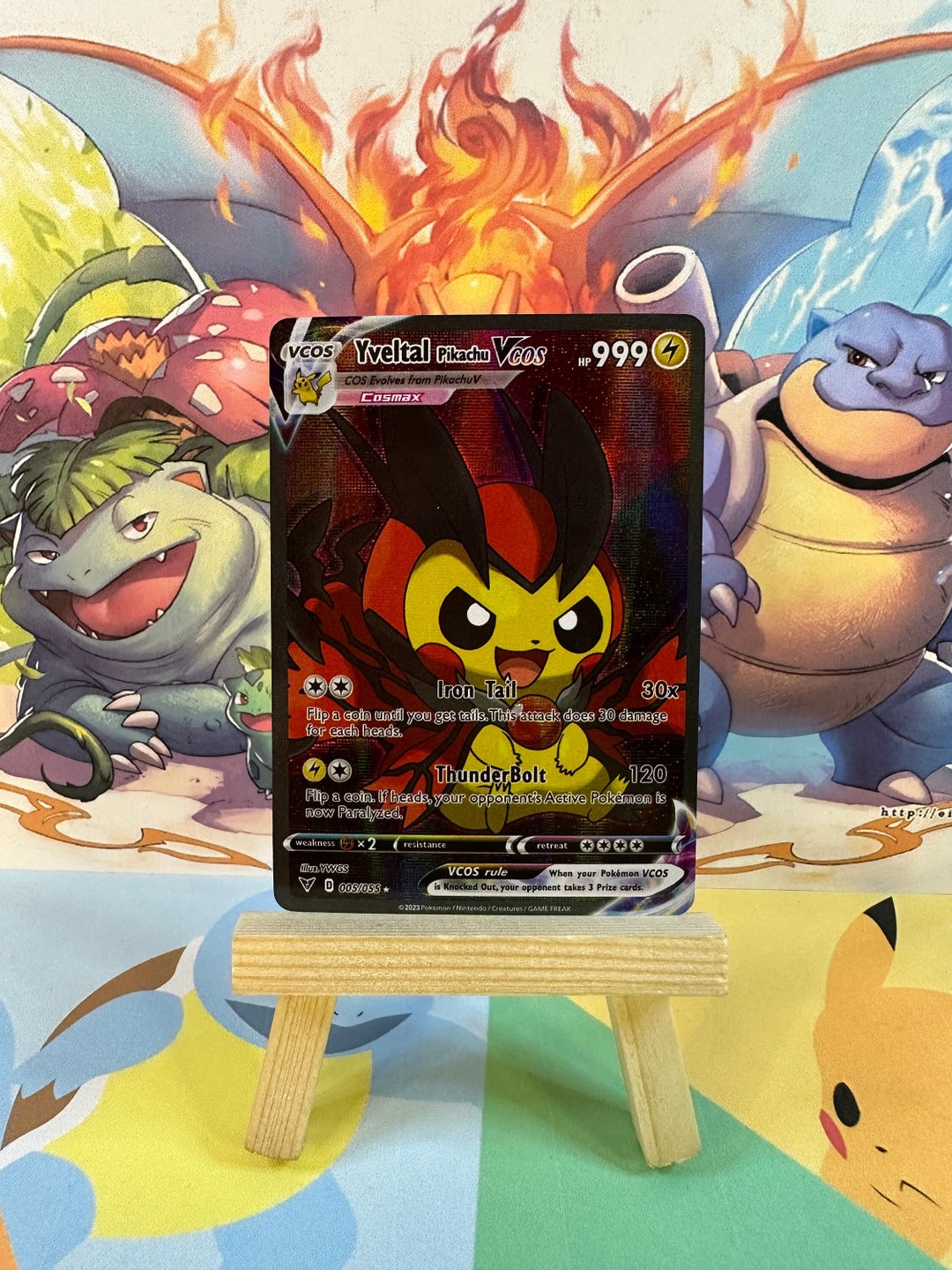 Cosplay Pikachu - Yveltal Pikachu Vcos - Prismatic Holographic Pokemon ...