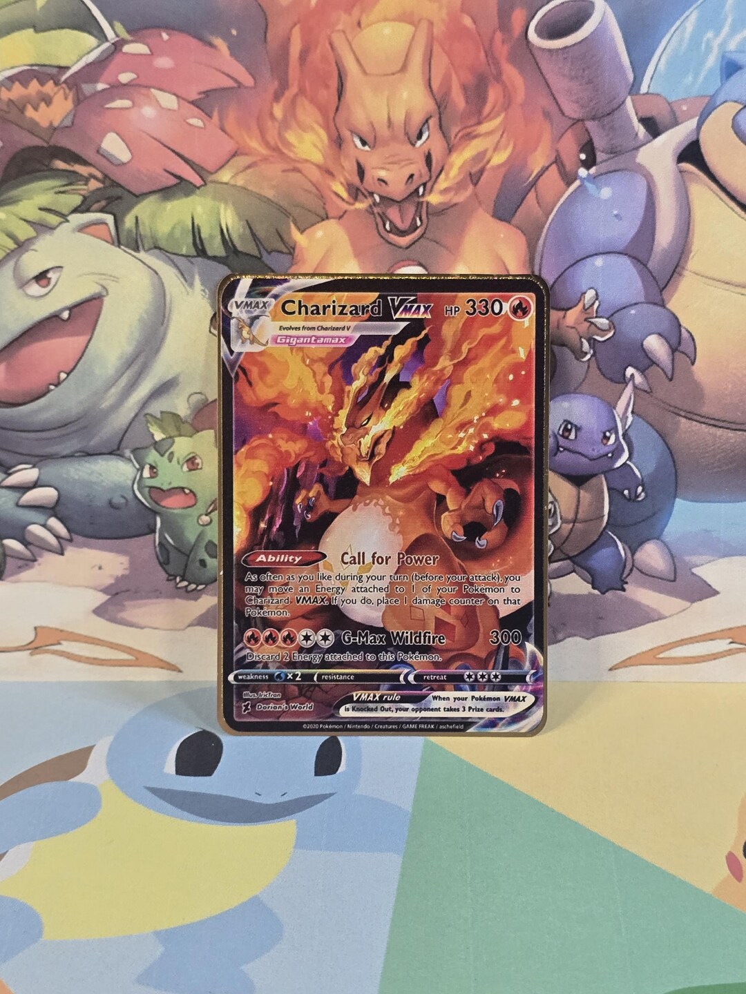 Charizard VMAX Alternate Custom Art Gold Metal Pokemon Card - Etsy