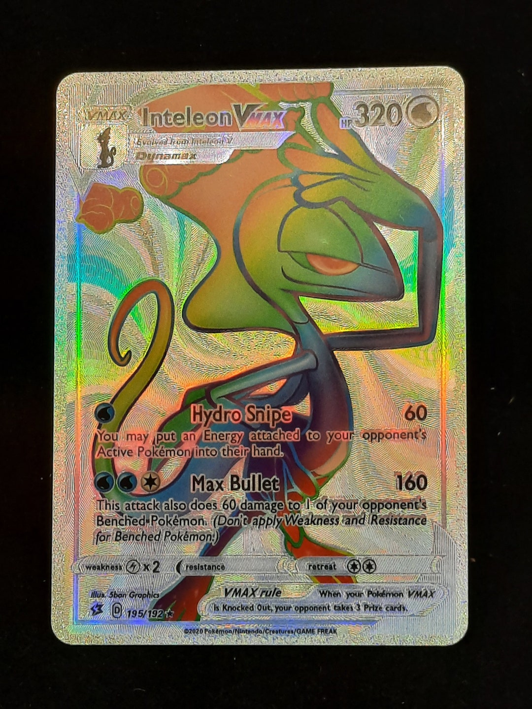 Inteleon VMAX Rainbow Shiny Holographic UV Printed Plastic - Etsy