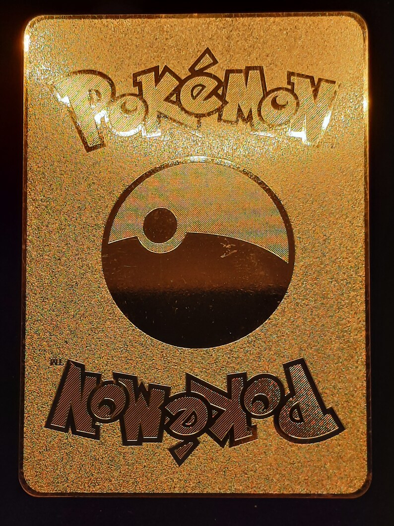 Inteleon VMAX Gold Metal Pokemon Card - Etsy