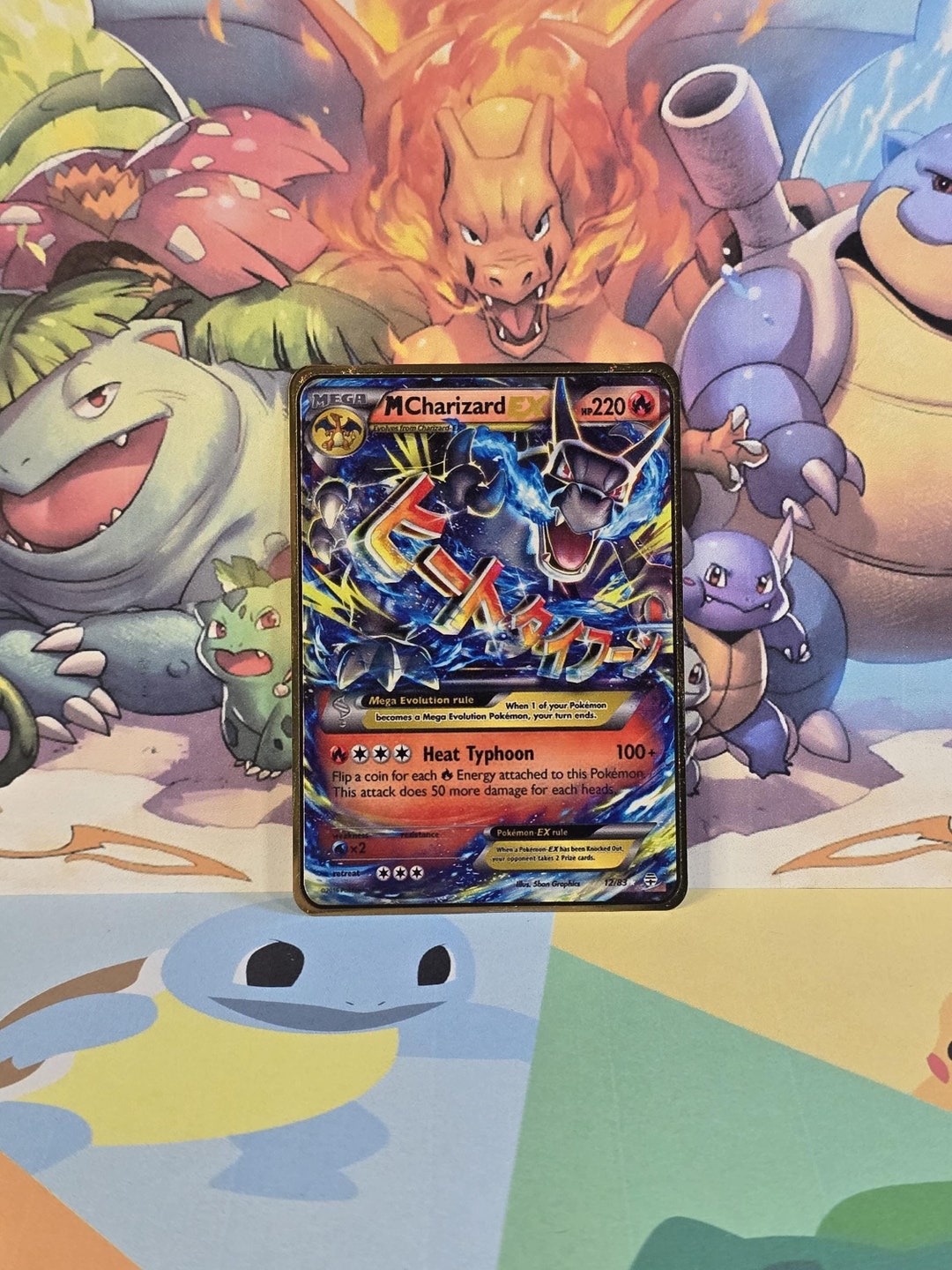 Mega Charizard Gold Metal Pokemon Card M Charizard X EX Generations - Etsy