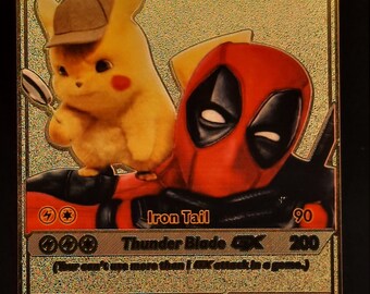 Deadpool Gold Card - Etsy