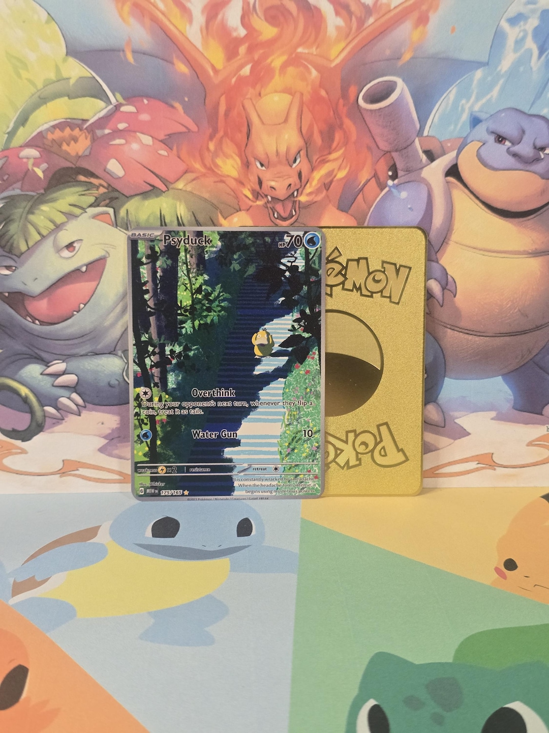 Psyduck 151 IR Full Art Gold Metal Pokemon Card - Etsy
