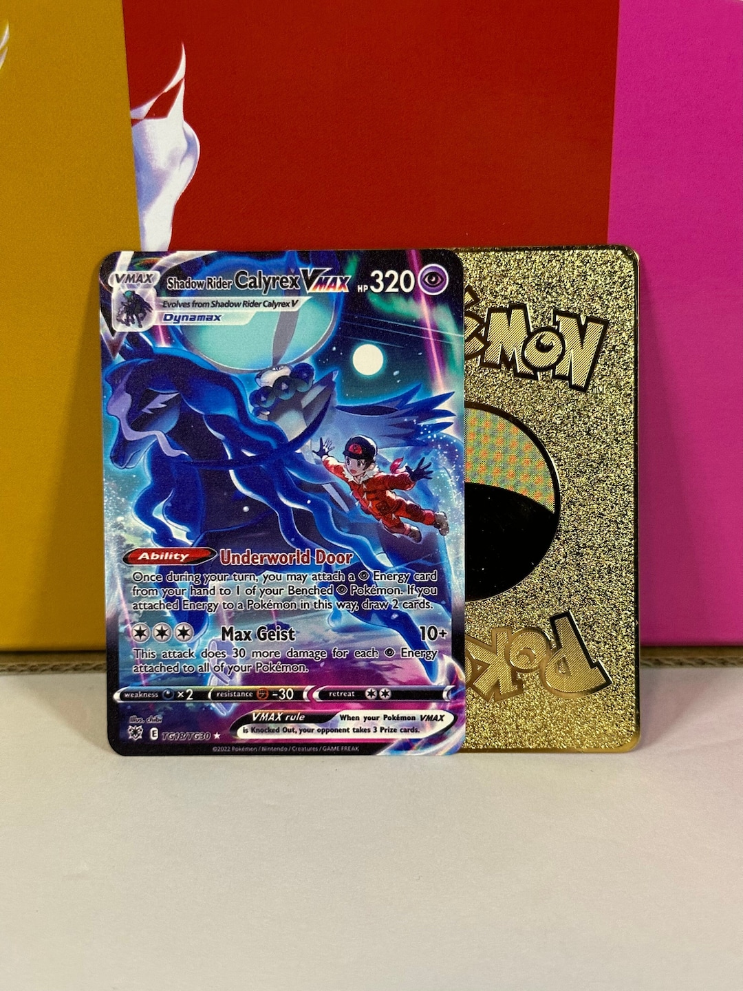 Shadow Rider Calyrex VMAX Trainer Gallery Gold Metal Pokemon Card - Etsy