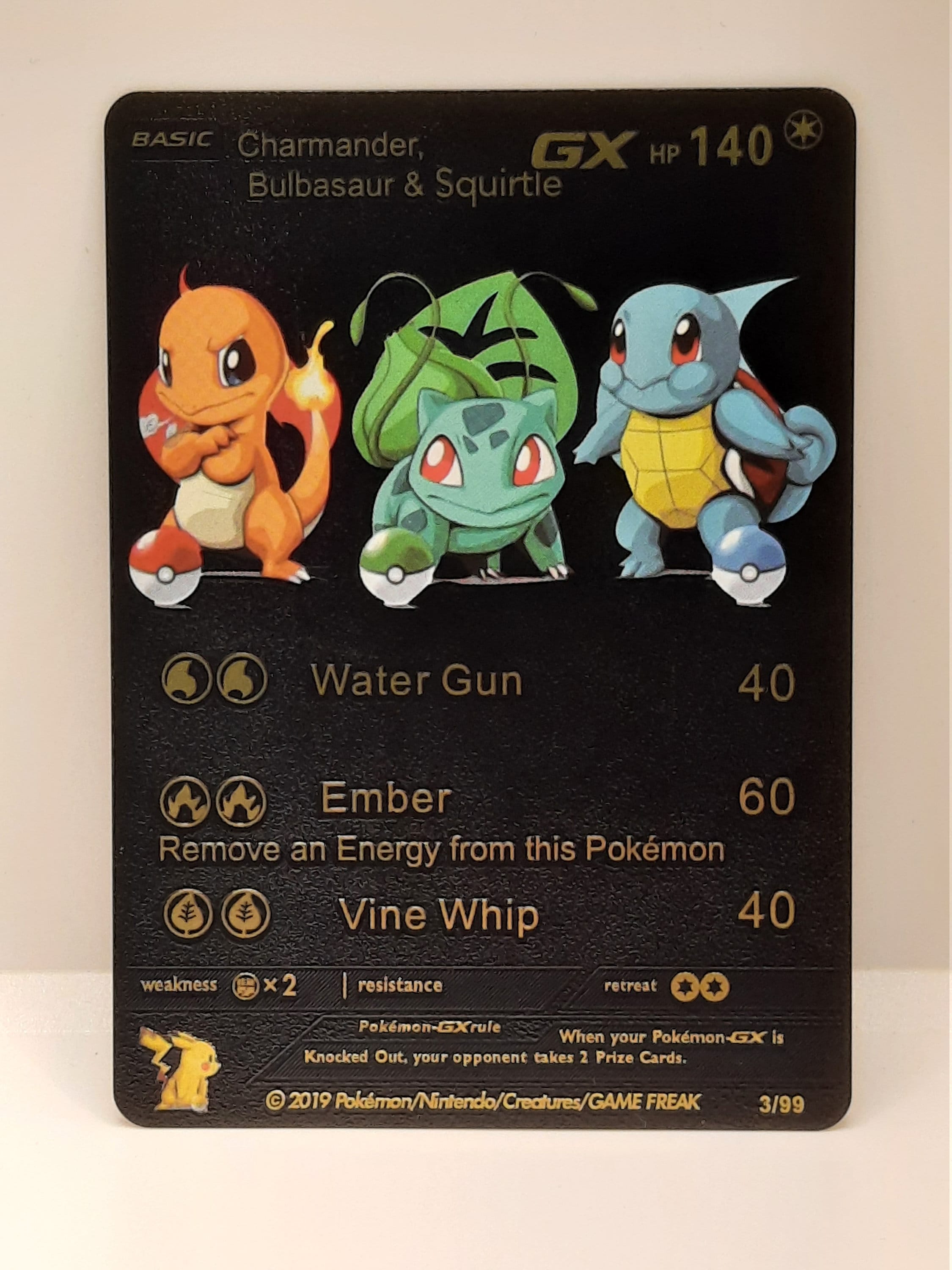 Cartao Pokemon Bulbasaur Charmander Squirtle Charmander, Bulbasaur