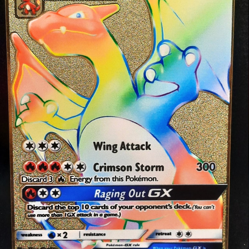Rainbow Charizard Gx - Etsy