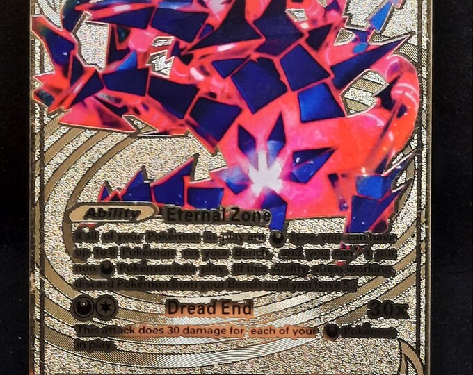 Eternatus VMAX Gold Metal Pokemon Card - Etsy