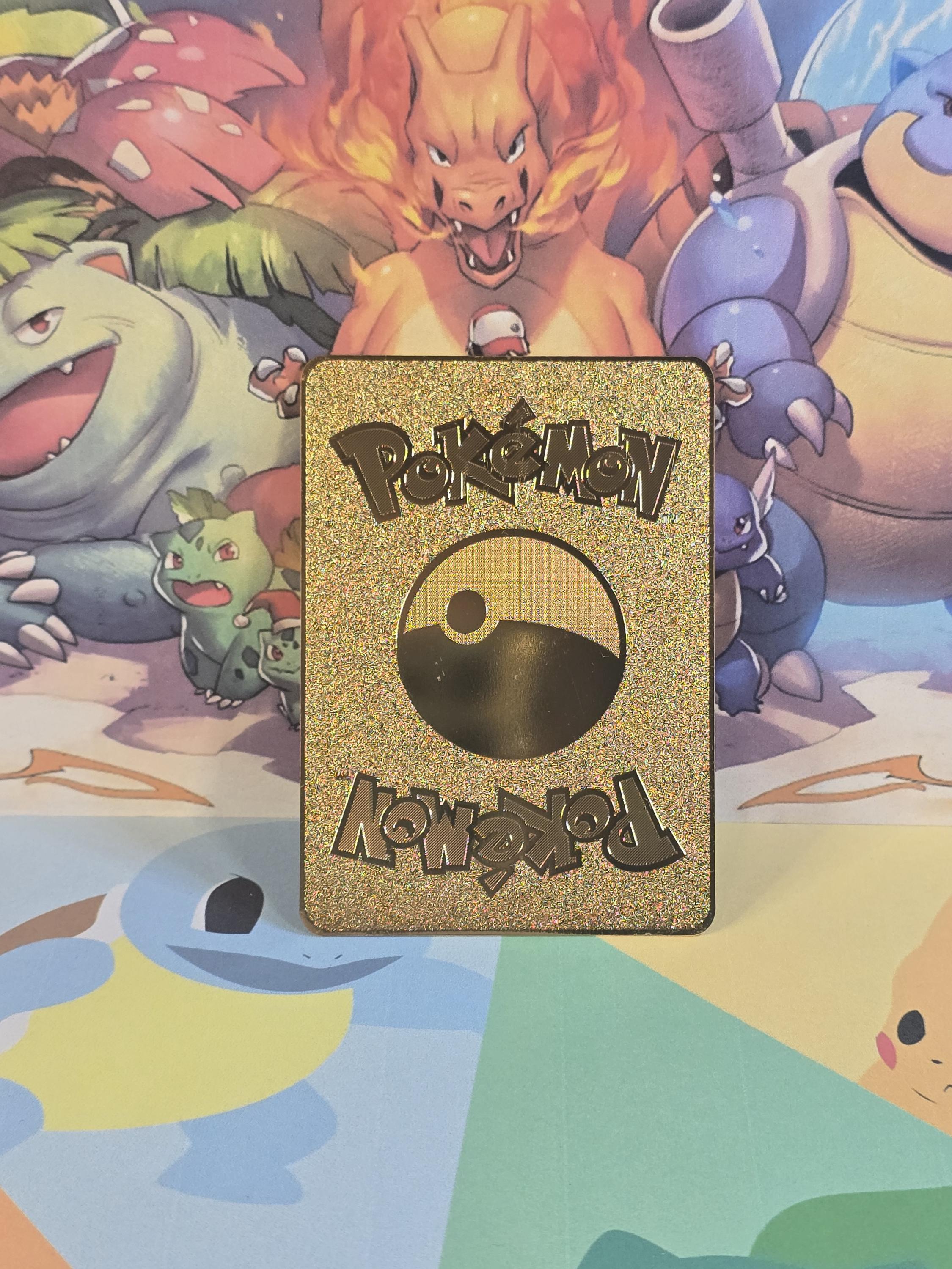 Mega Charizard X & Y VMAX Tag Team Gold Metal Pokemon Card Mega ...