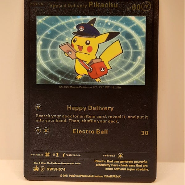 Pikachu Special Card - Etsy