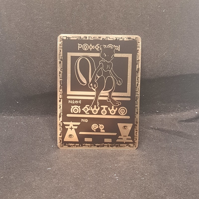 Mewtwo Metal Cards - Etsy