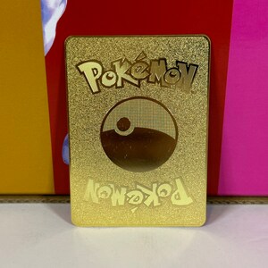 Pikachu V Trainer Gallery Gold Metal Pokemon Card - Etsy