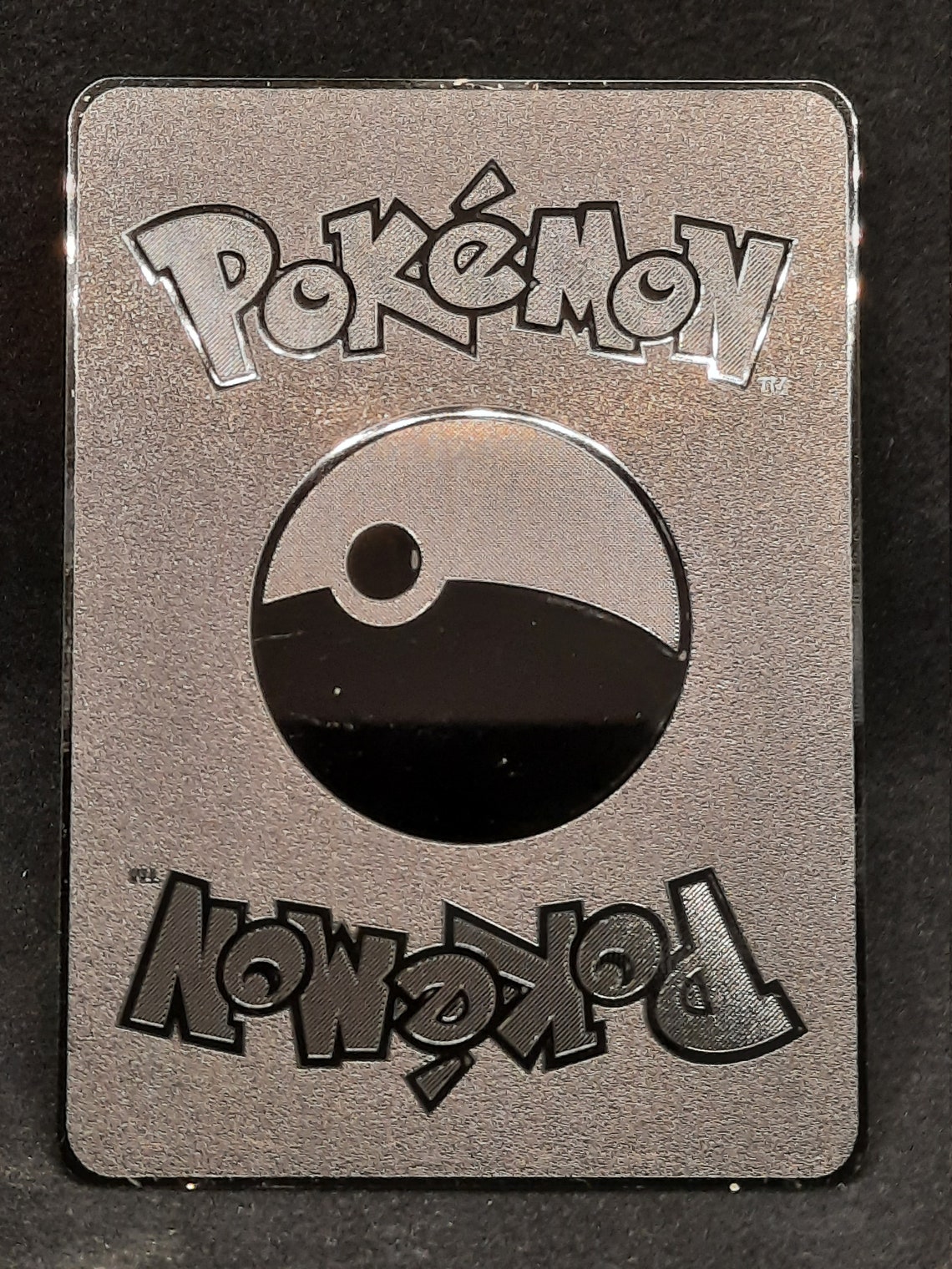 Shadow Charizard GX Black Metal Pokemon Card | Etsy