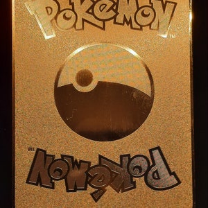 Pikachu V Full Art Gold Metal Pokemon Card - Etsy