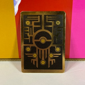 Ancient Raikou Black Gold Metal Pokemon Card - Etsy