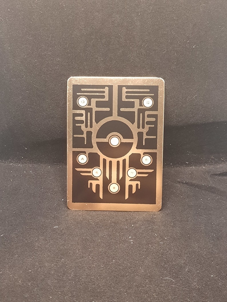 Ancient Mewtwo Alt Art Black Gold Metal Pokemon Card - Etsy
