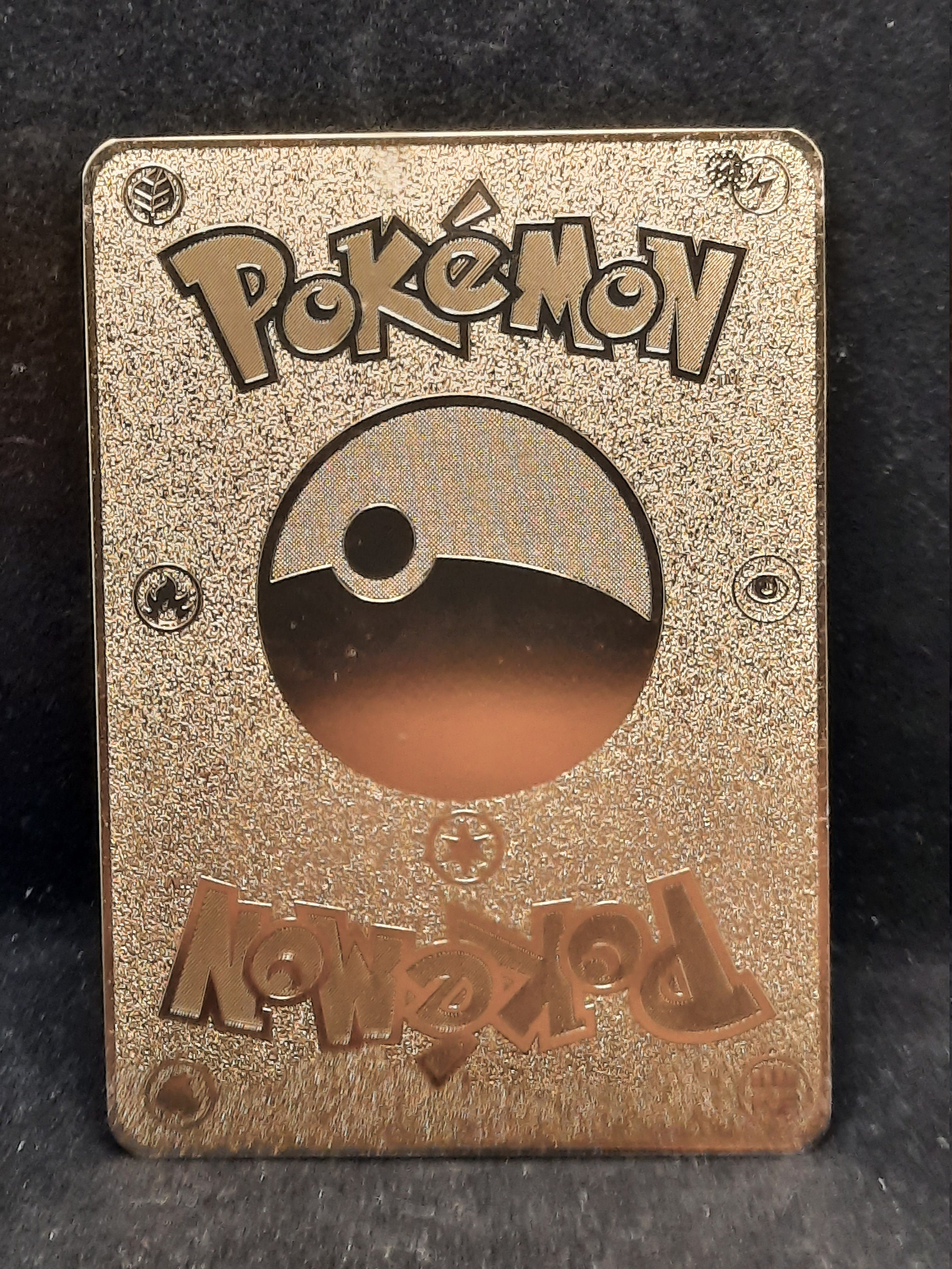 Cosplay Pikachu Super Mario Gold Metal Pokemon Card | Etsy