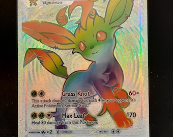 Cinderace VMAX Rainbow Shiny Holographic UV Printed Plastic Card - Etsy