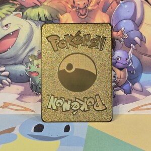 Squirtle With Grey Felt Hat Gold Metal Pokemon Card Van Gogh - Etsy
