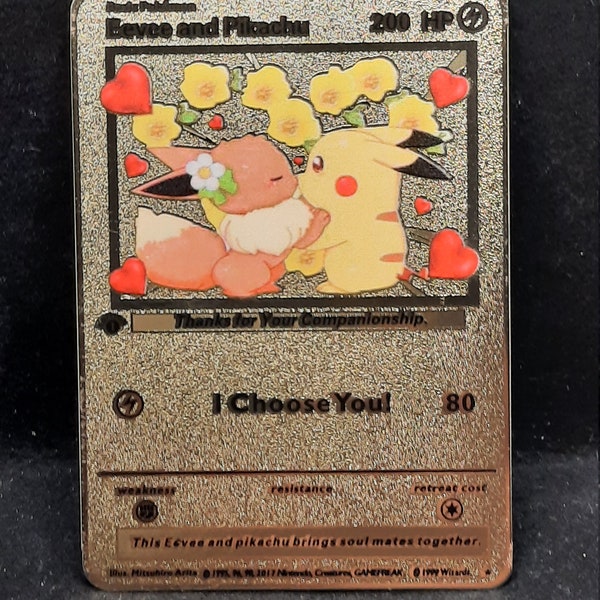 Pikachu. I Choose You Card - Etsy