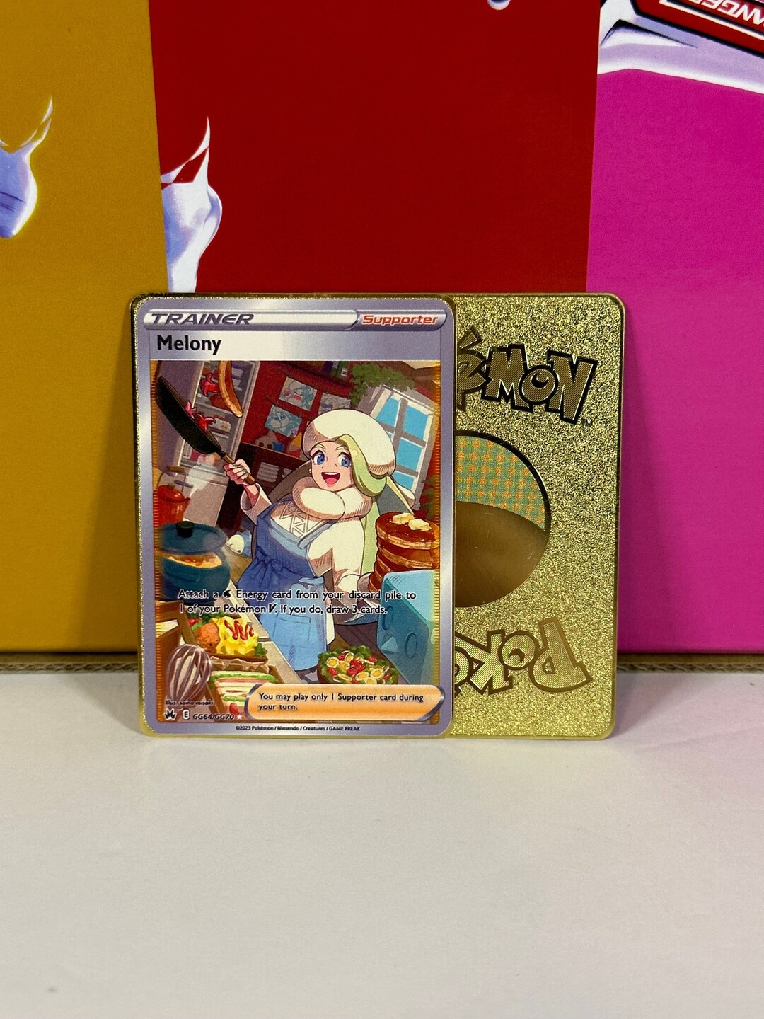 Melony Galarian Gallery Gold Metal Pokemon Card - Etsy