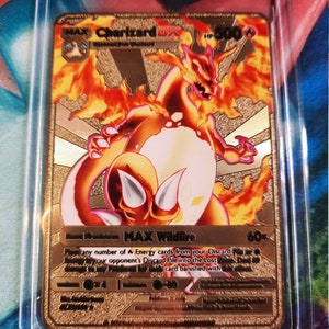Charizard DX 500HP Gold Metal Pokemon Card - Etsy