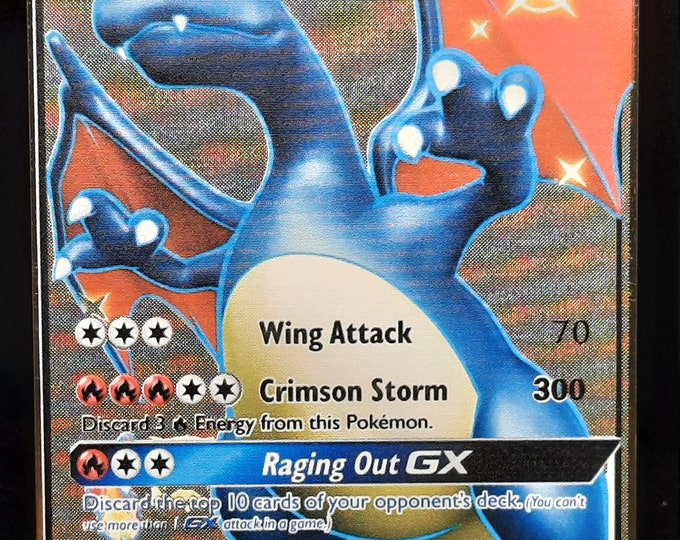 Charizard GX Hidden Fates Shiny Gold Metal Pokemon Card - Etsy