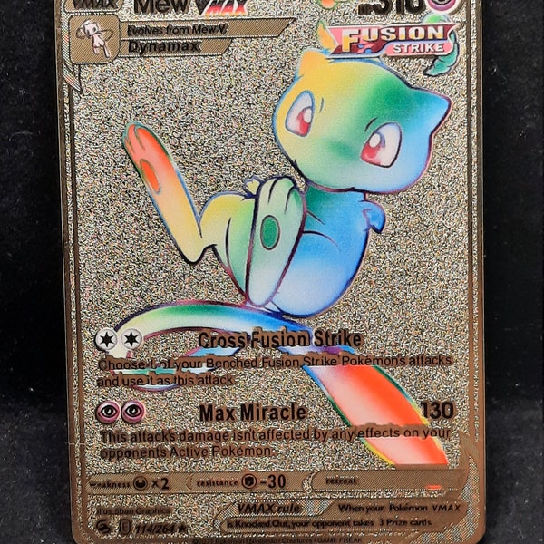 Mew V Gold Card - Etsy