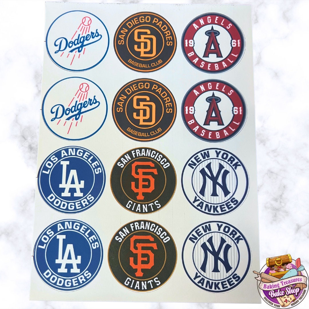 Baseball Logos MLB Edible Images - Etsy