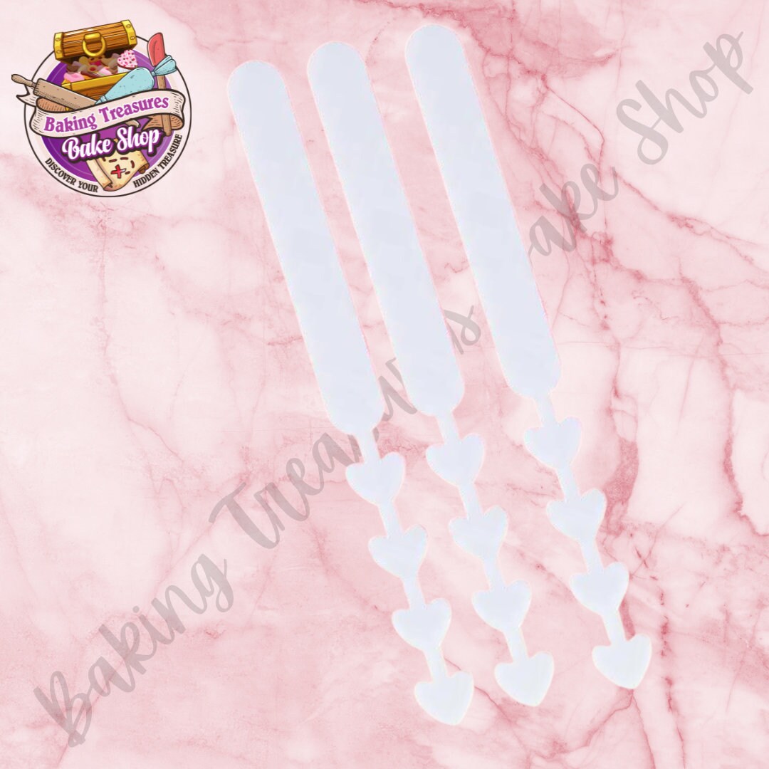 Acrylic Popsicle Sticks White Hearts - Etsy