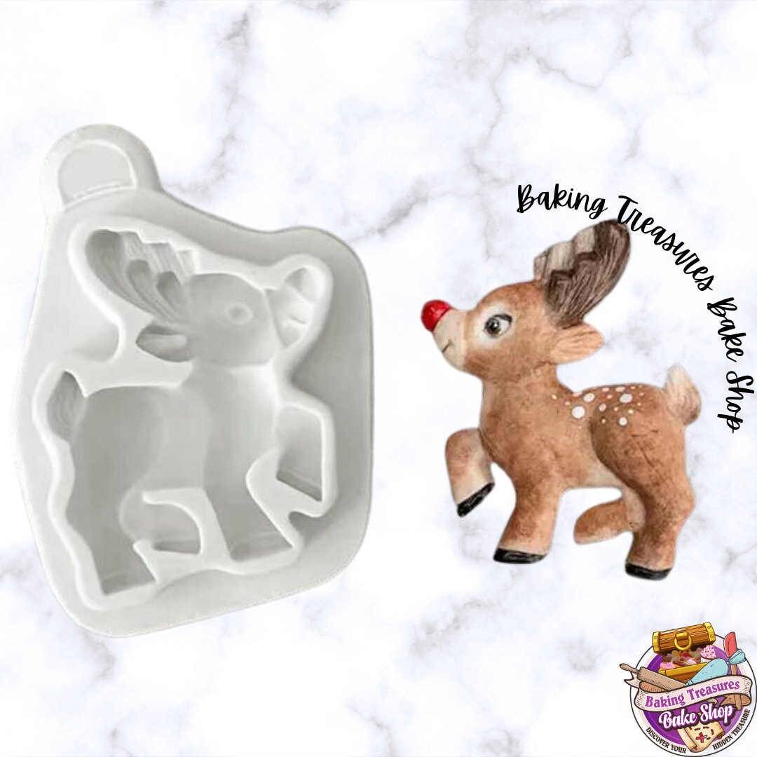 Christmas Reindeer Silicone Mold - Etsy
