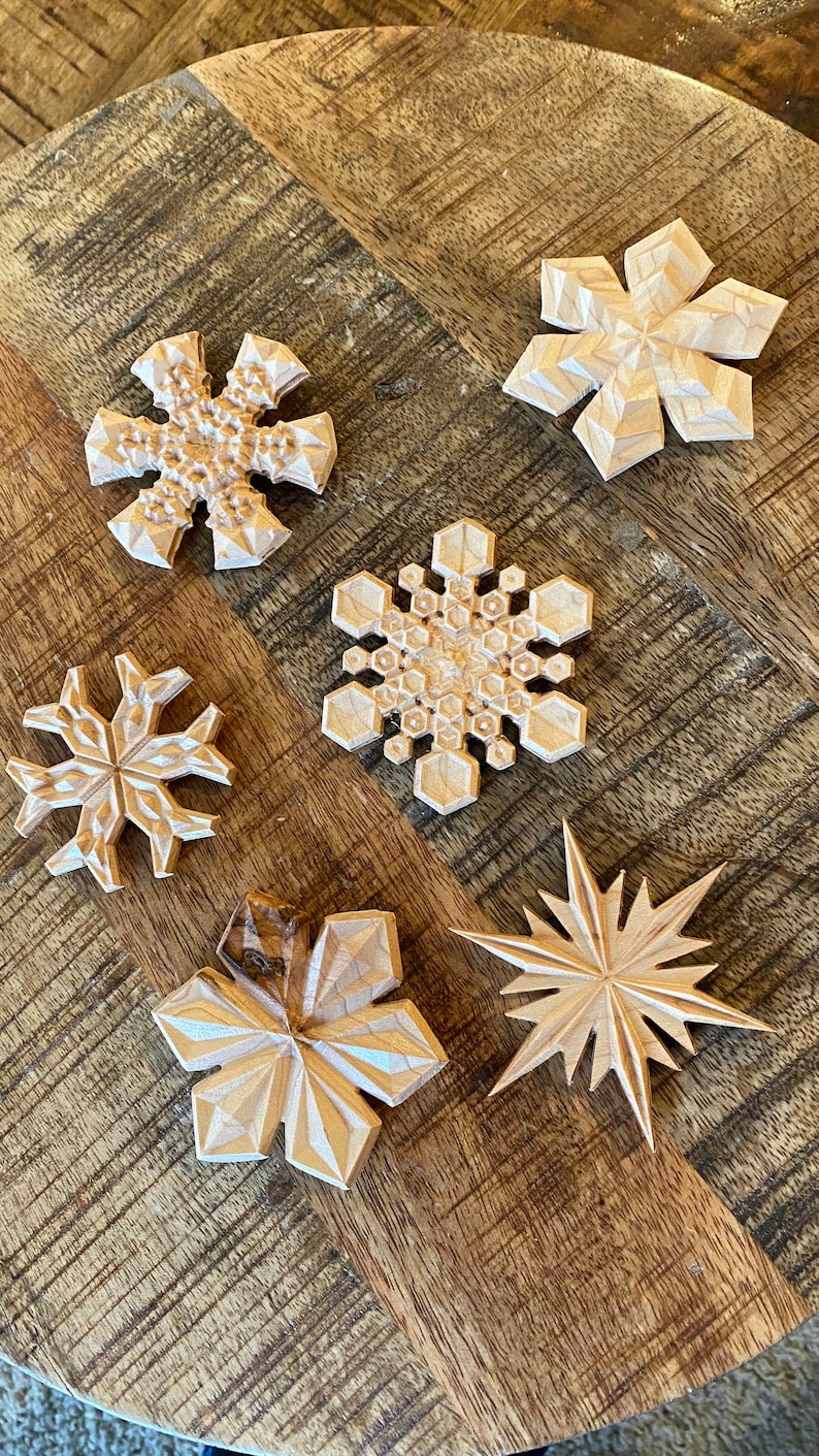 Snowflake 3d STL Files for CNC Router - Etsy