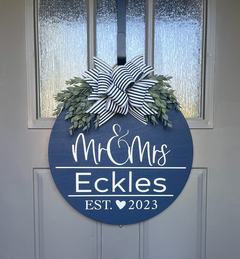 Mr and Mrs Personalized Sign Wedding Sign Wedding Gift Just - Etsy