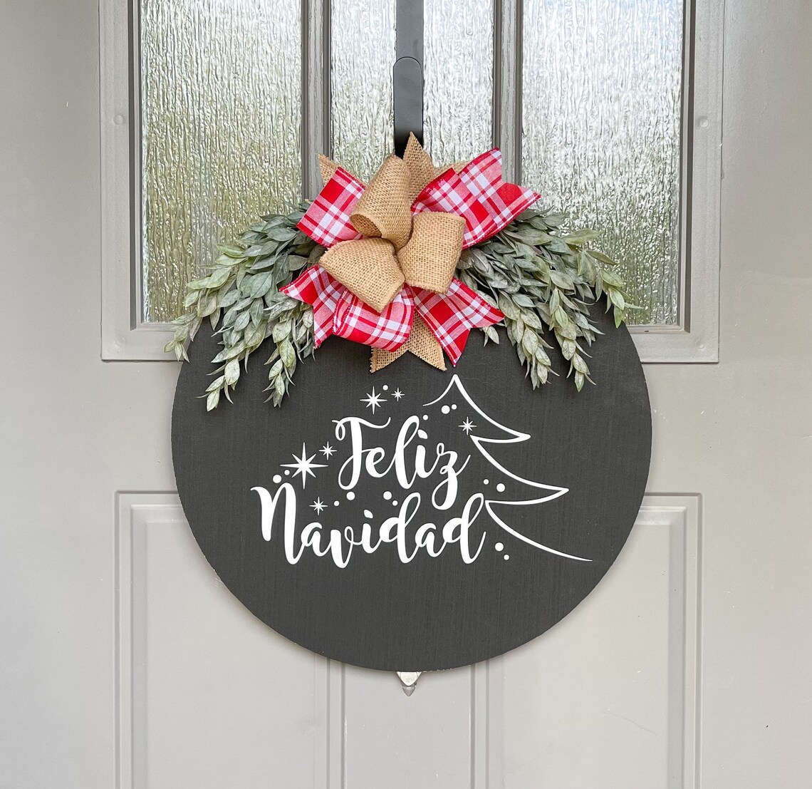 Feliz Navidad Door Hanger Christmas Door Hanger Merry - Etsy