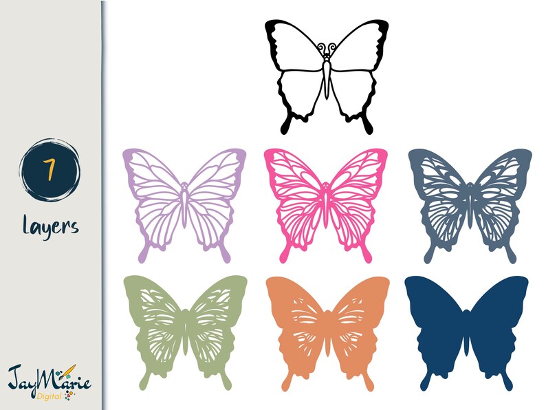 3D Butterfly SVG Layered Butterfly Svg Butterfly Svg File - Etsy