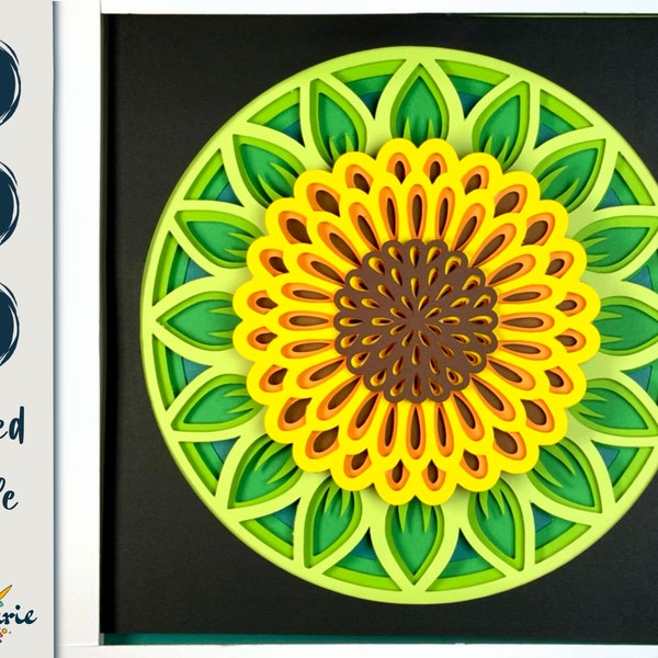 Laser Cut 3d Sunflower - Etsy