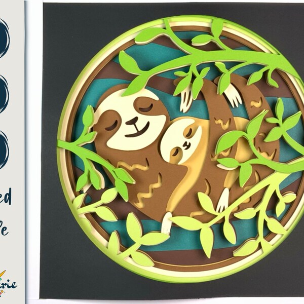 Cute Sloth Svg - Etsy