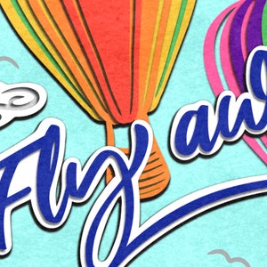 3D Hot Air Balloon Shadowbox SVG Layered Cut File for Cricut ...