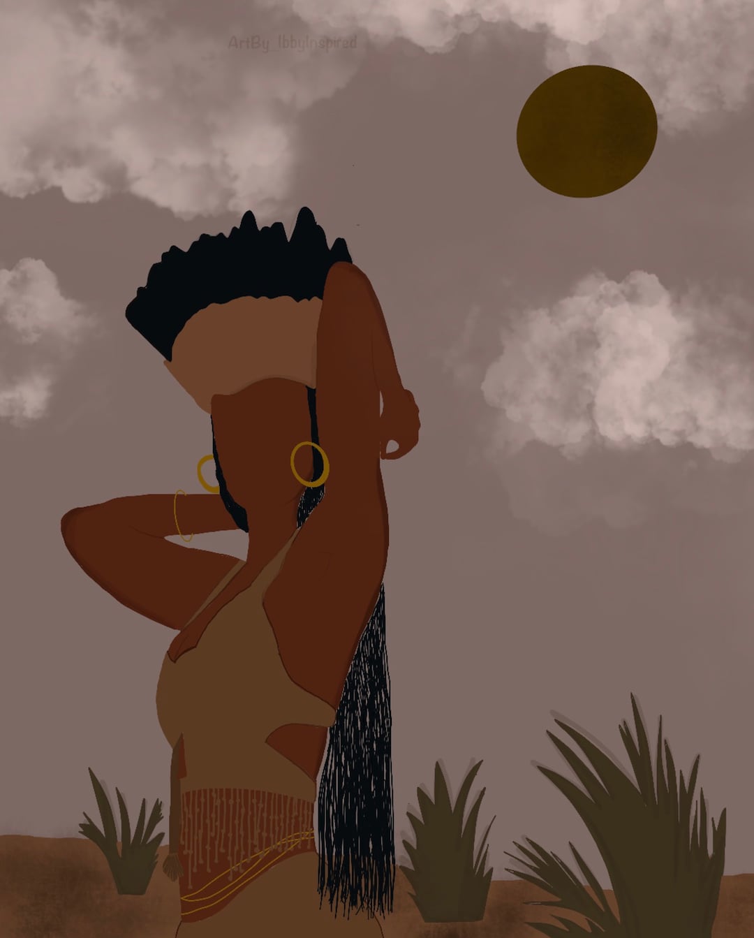 Digital Art- Saharan Princess - Etsy