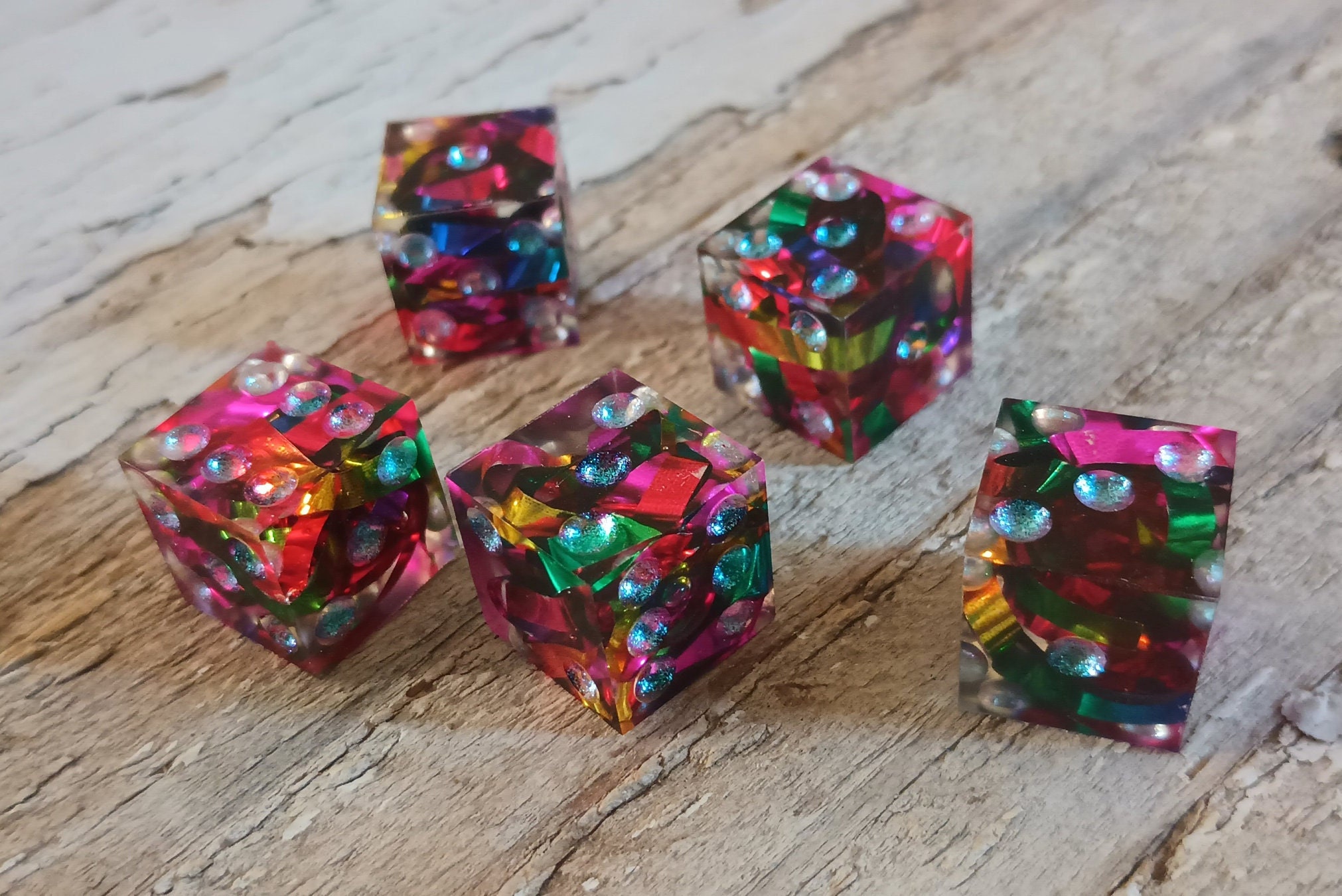 Set of 5 Pip Dice Party Rainbow Streamer Celebration Gift - Etsy
