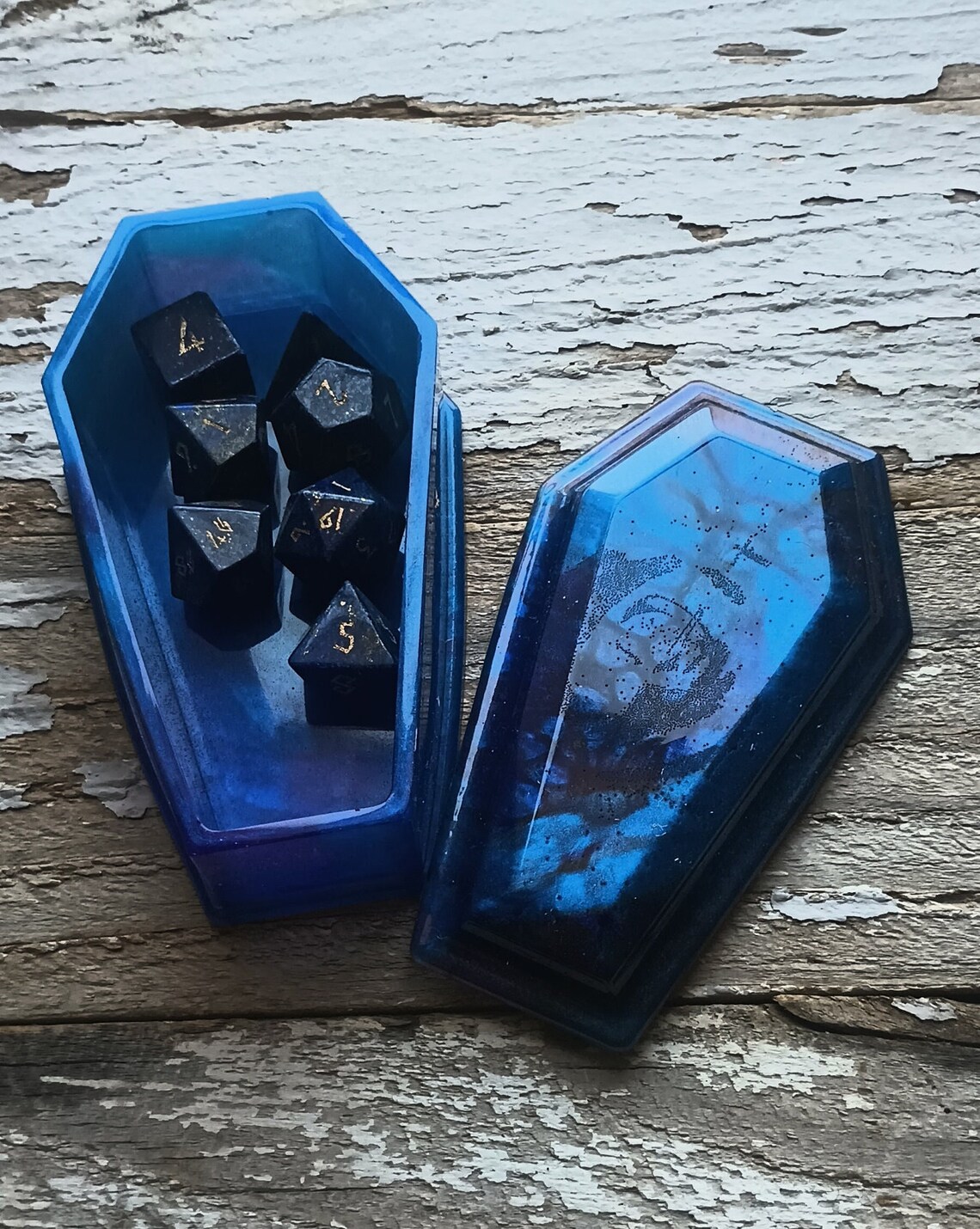Resin Coffin Casket Dice Box Jewelry Box - Etsy