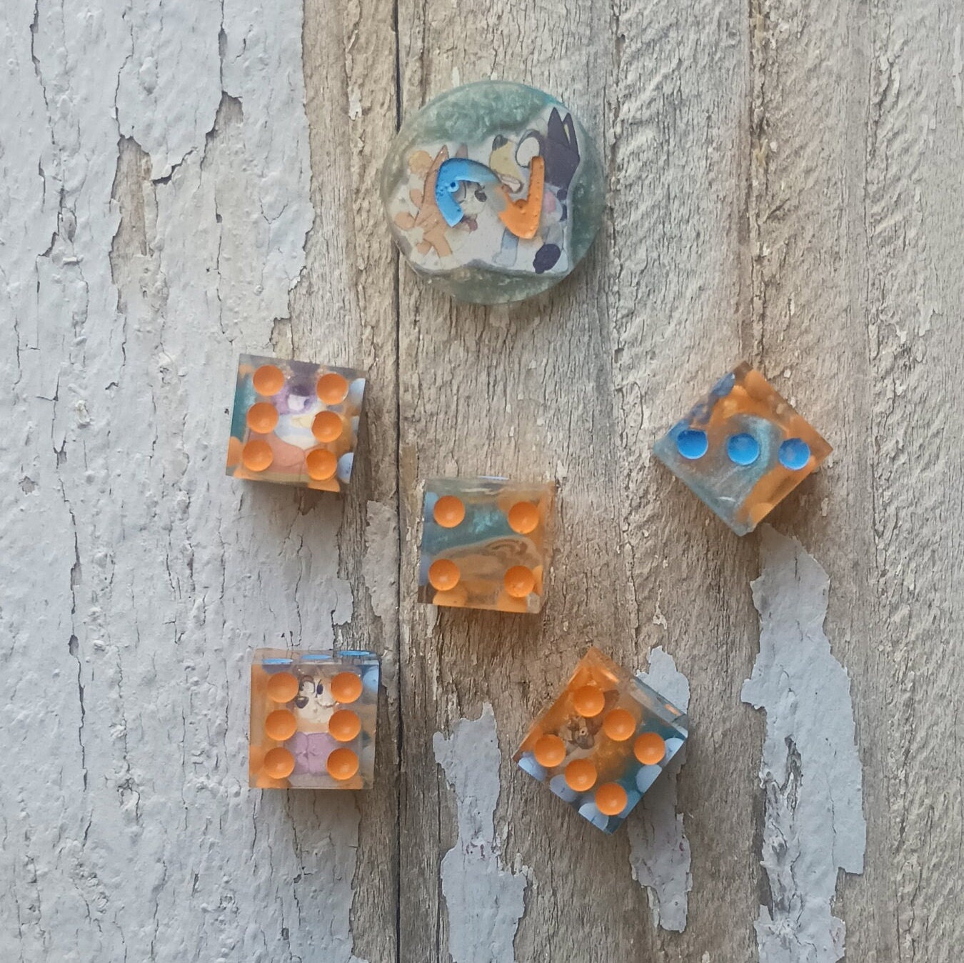 Set of 5 Bluey Pip Dice Australia Kids - Etsy