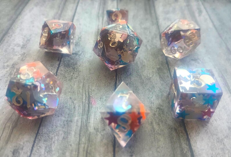 Set of 7 USA Middle Finger Dice - Etsy
