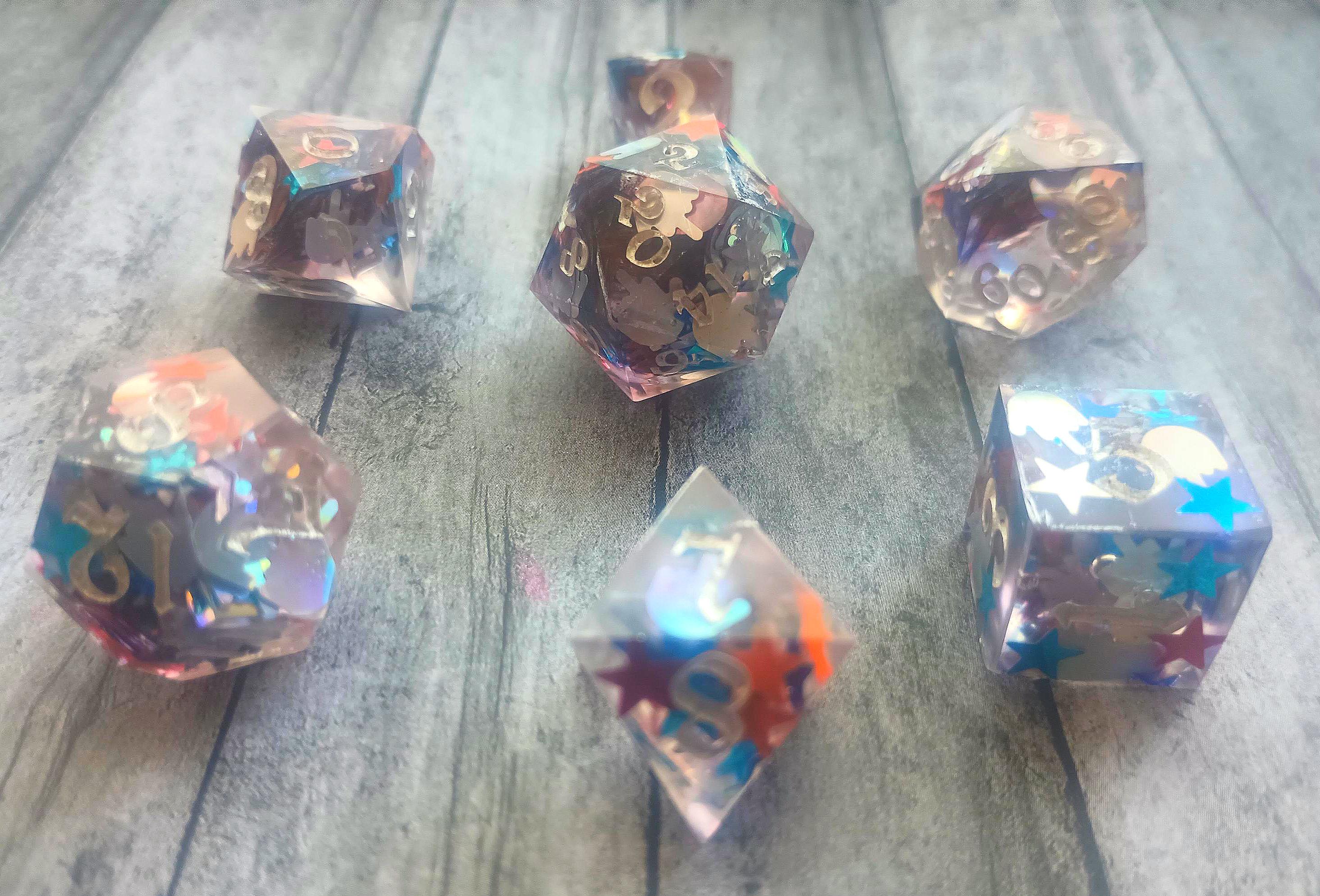 Set of 7 USA Middle Finger Dice - Etsy