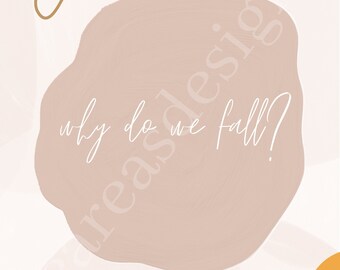 Why Do We Fall Art - Etsy