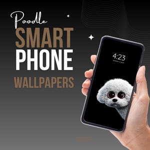 Cute Poodle Smartphone Lock Screen & Home Screen Wallpapers - Etsy
