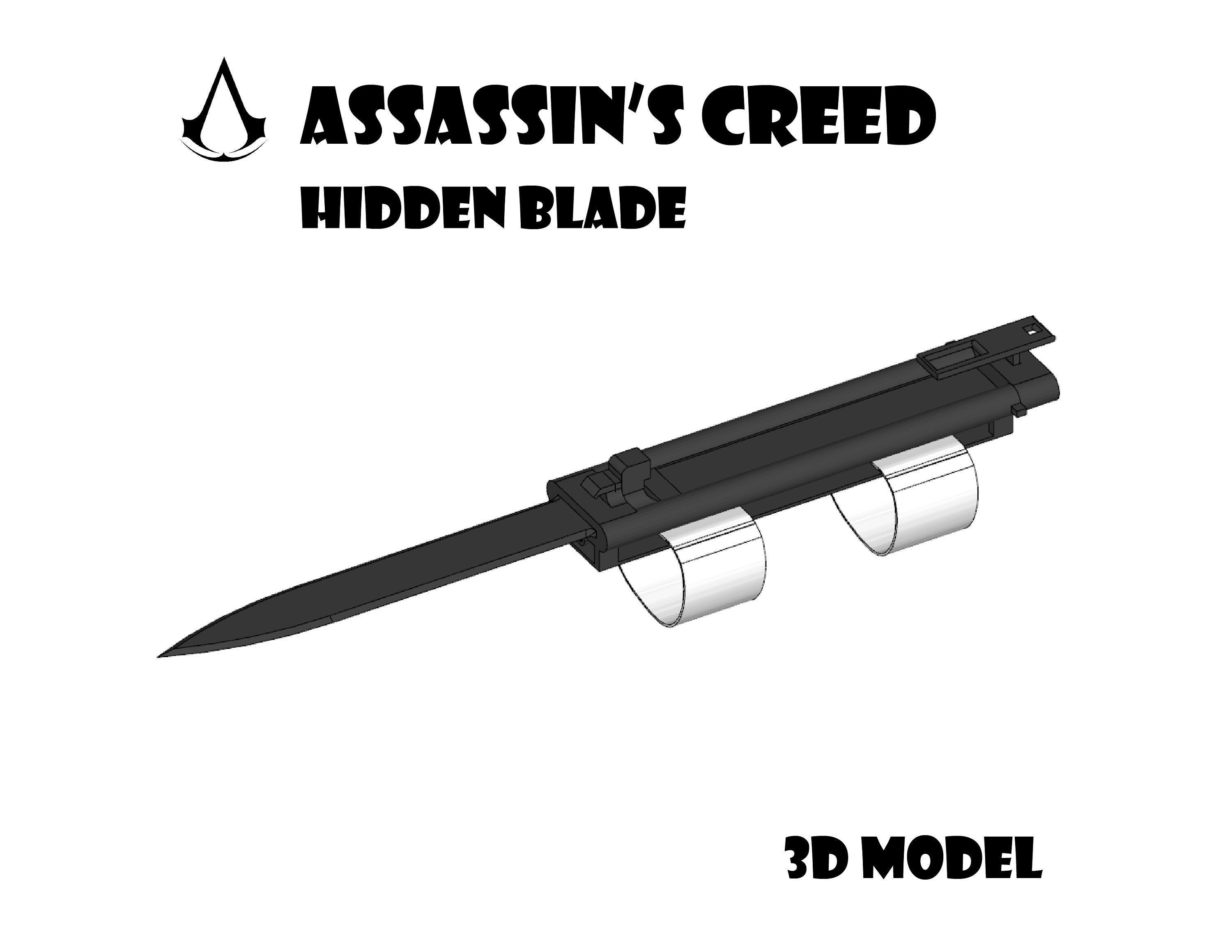 Assassin's Creed Hidden Blade 3D Model Original Design - Etsy UK