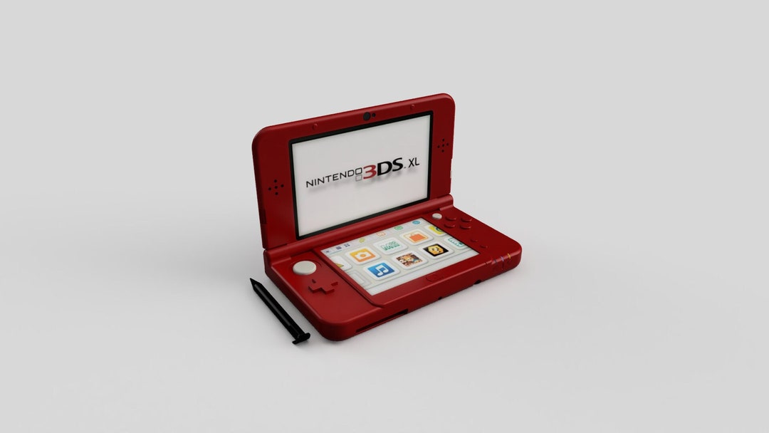 3DS XL 3D Model With Hinge Multiple File Formats Ready to - Etsy